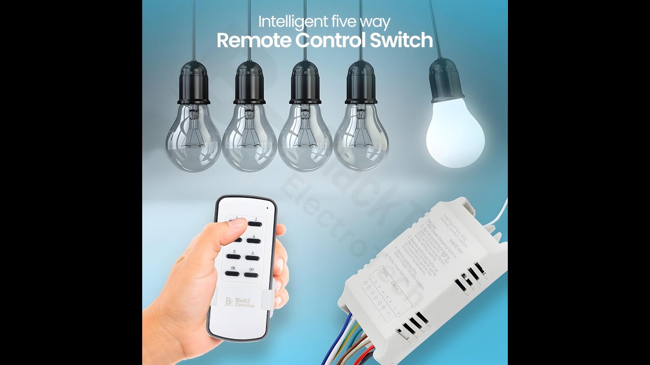 Blackt Electrotech: 240 Volt RF Remote control switch for 6 Channel ...