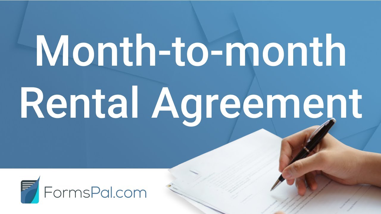 Month-to-Month Rental Agreement - GUIDE - YouTube