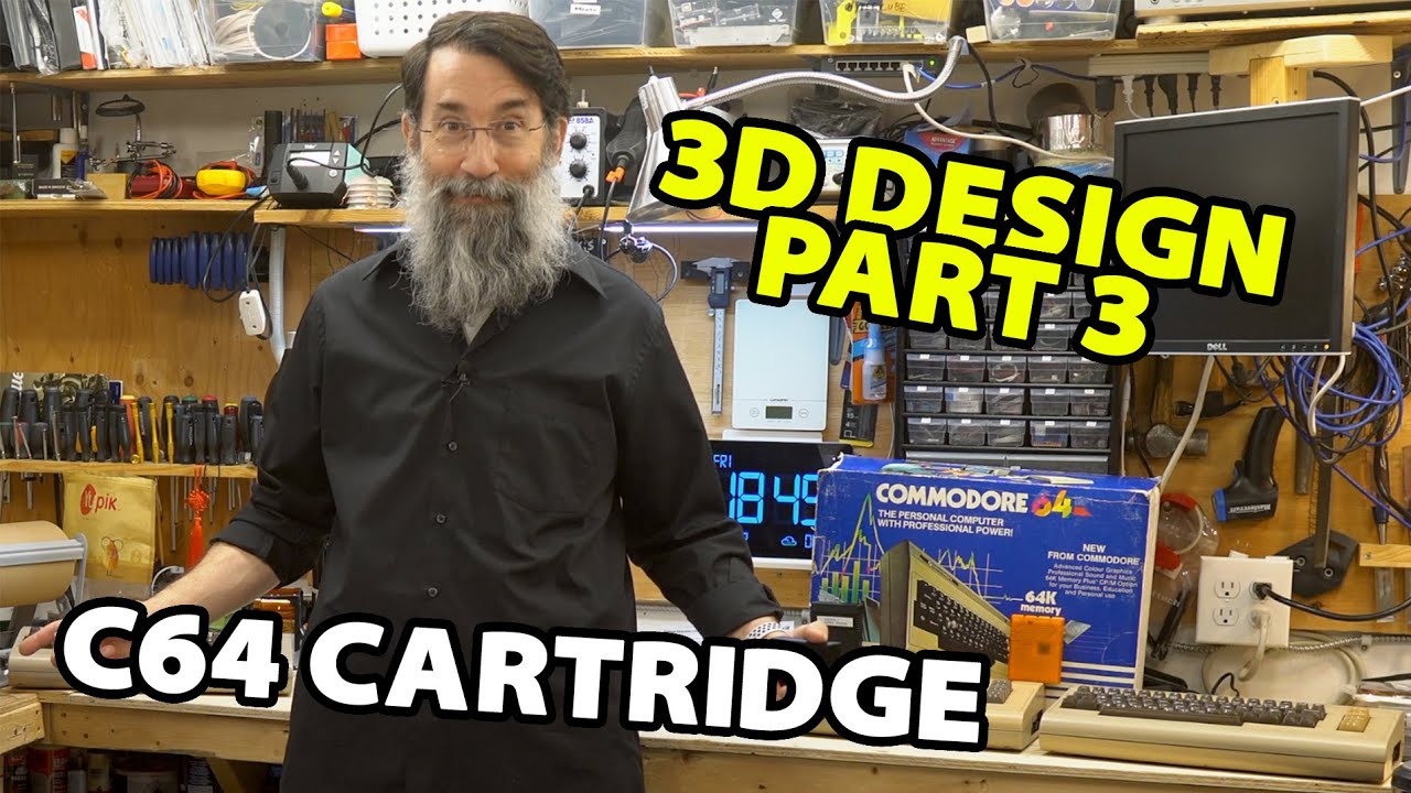 3D Design - C64 Cartridge Part 3 - YouTube