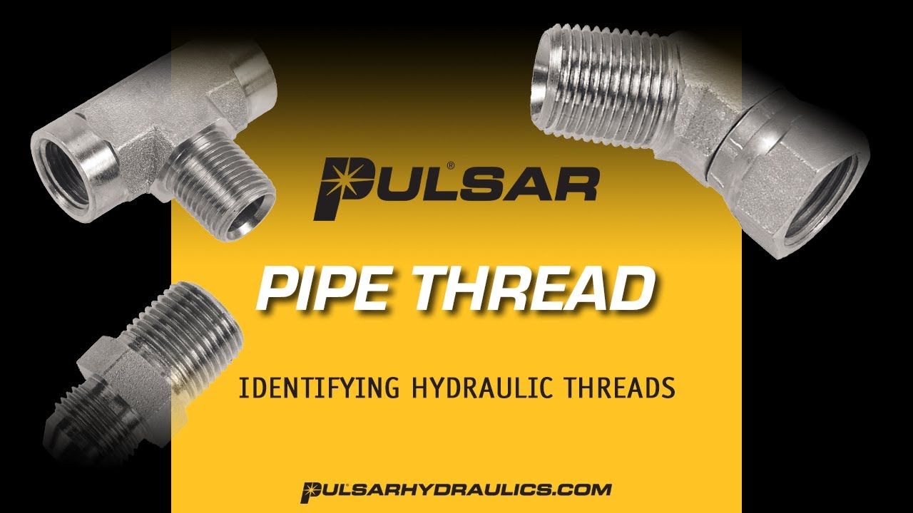 Identifying Hydraulic Threads - National Pipe Taper (NPT) - YouTube