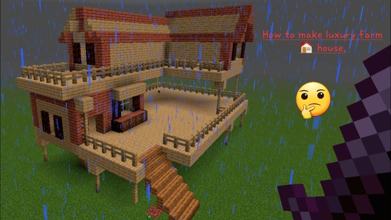How to make luxury farm house🏕 in minecraft. - YouTube