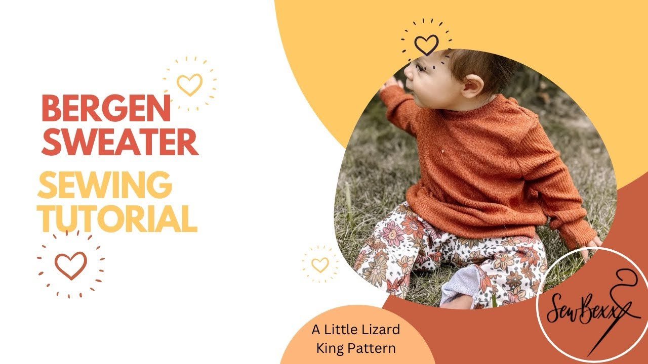 Easy Sweater Sewing Tutorial! Bergen Sweater (Little Lizard King) Step ...