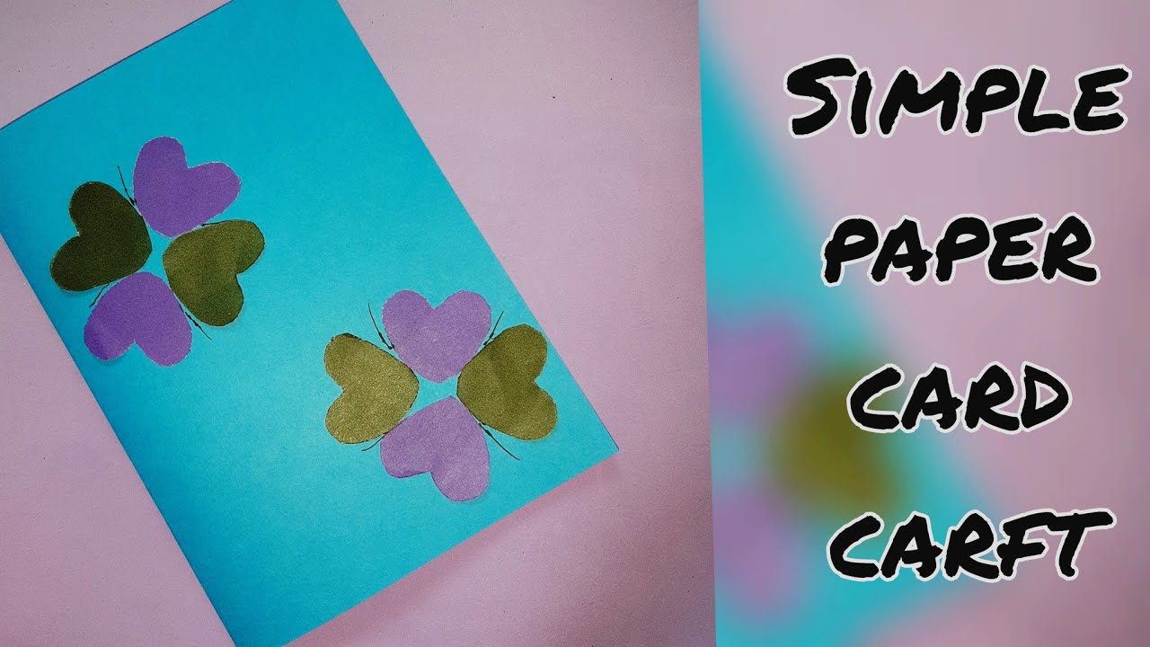 simple Birthday Paper card/Diy Simple Paper card/Beautiful Paper card ...