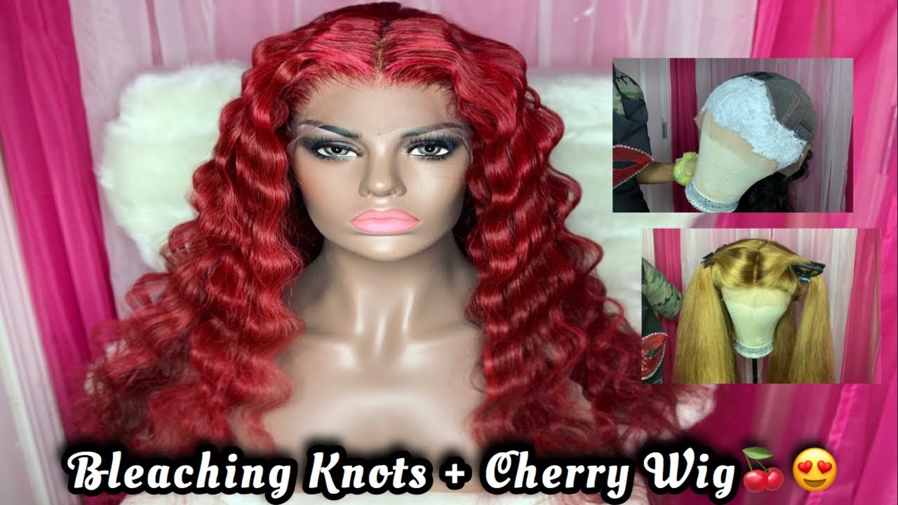Bleaching Knots + Cherry Red Craft Tutorial 🎨👩🏾‍🎨 - YouTube