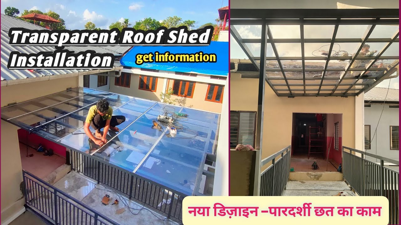 Modern Transparent Roof | Clear Polycarbonate Shed Design | Waterproof ...