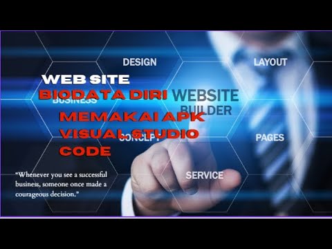CARA MEMBUAT WEB SITE BIODATA DIRI MENGGUNAKAN HTML DAN CSS - YouTube