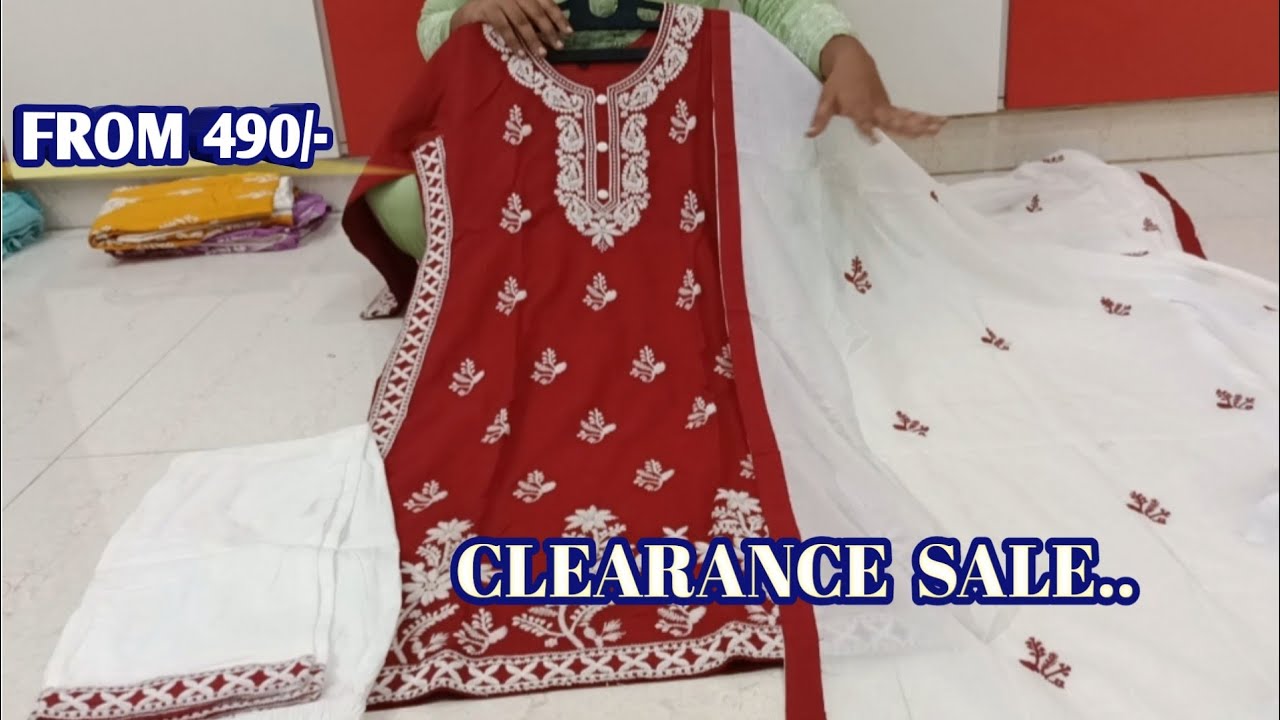 Clearance sale trending designer dresses from 490/- never before sale ...