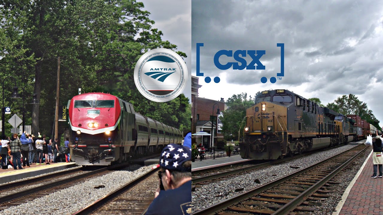 Amtrak & CSX: The Ashland train day event 2025 - YouTube