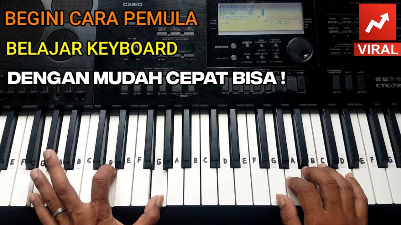 CARA MUDAH BELAJAR KEYBOARD PIANO UNTUK PEMULA - YouTube
