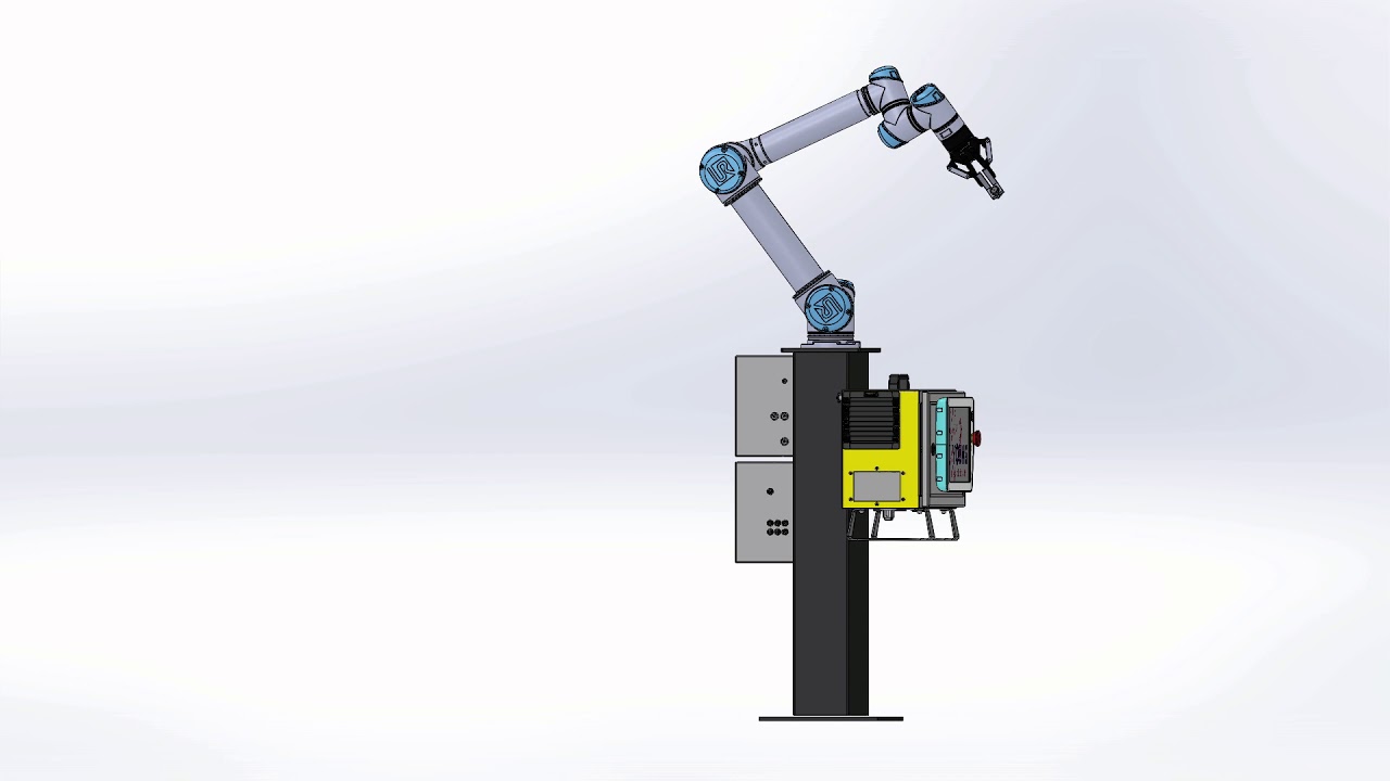 UR Robot Stand With Enclosures - YouTube