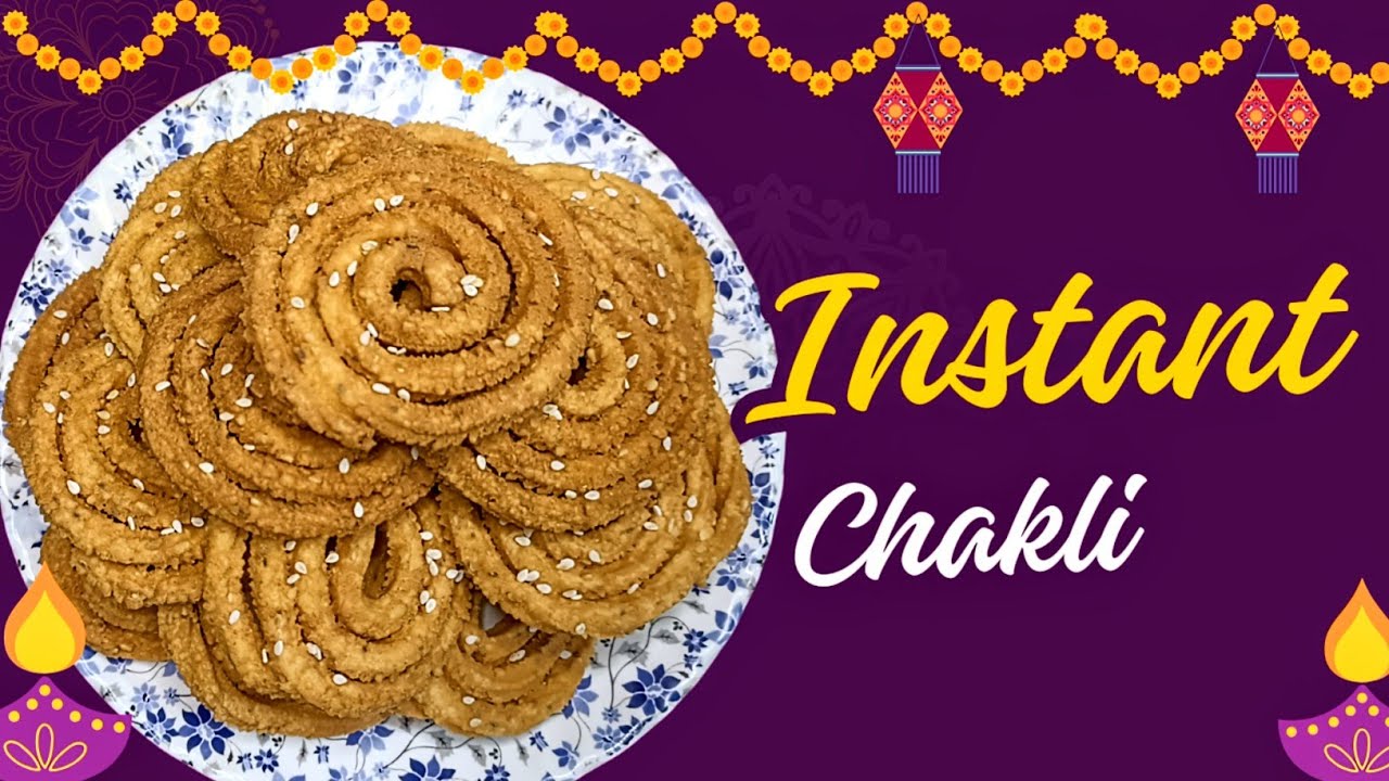 Instant Chakli Recipe | How To Make Chakli At Home | Diwali Special ...
