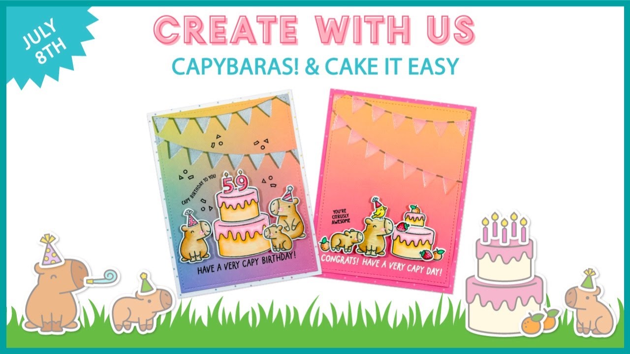 Create With Us: Capybaras! & Cake It Easy - YouTube
