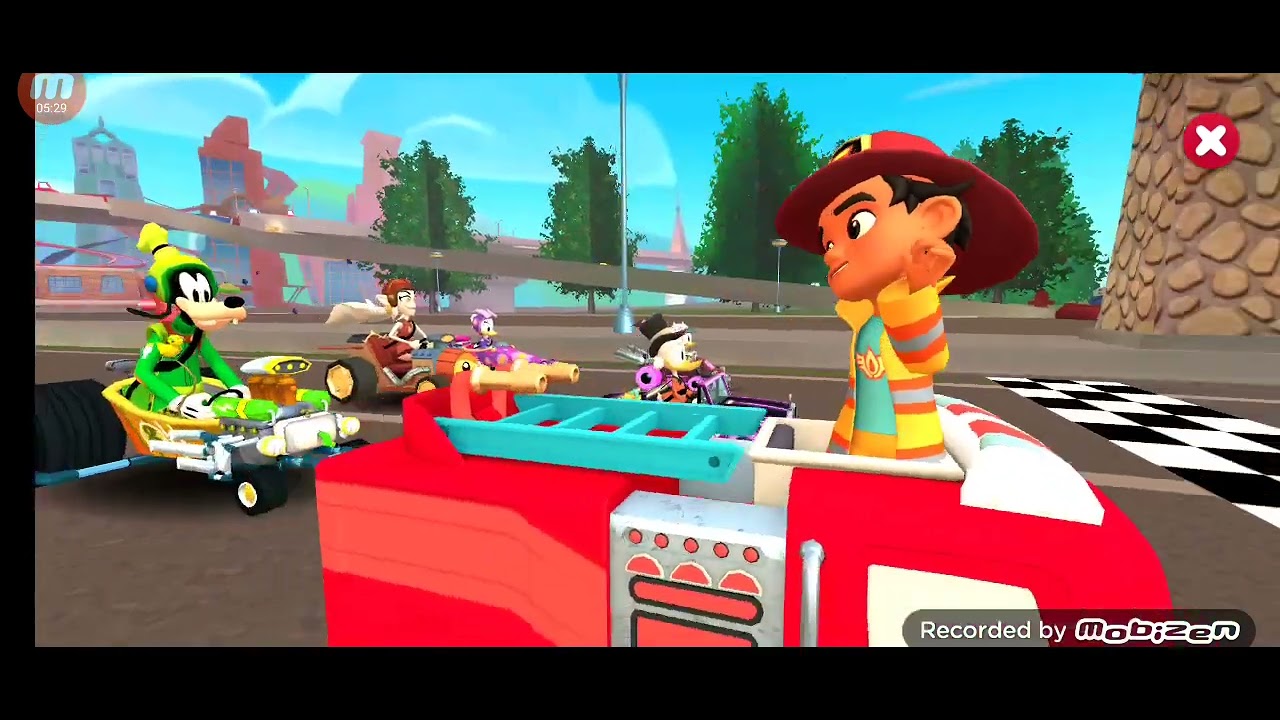 Disney all-star racers - Seabrook high cup (Bo and his fire truck ...