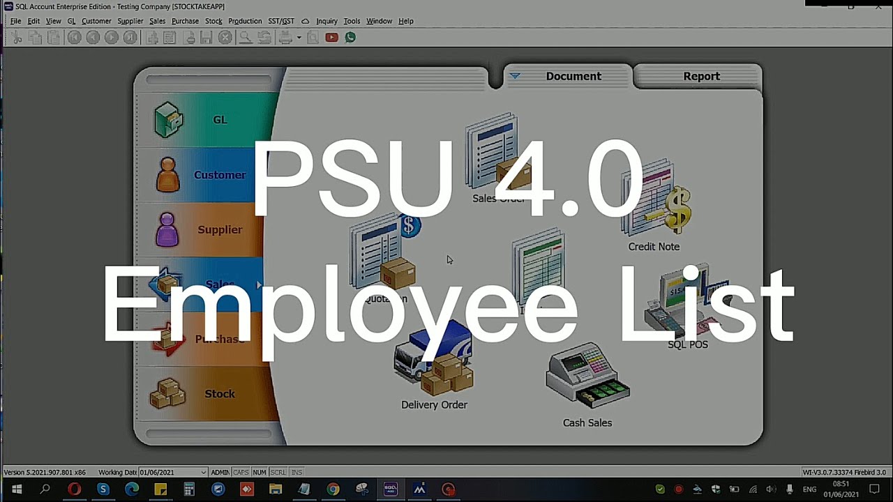 How To Generate PSU 4.0 Employee List 如何生成PSU4.0员工清单 | SQL Payroll ...