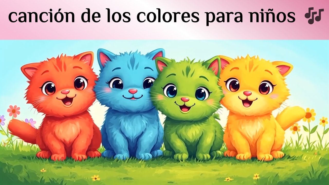 Canción de los colores para niños 🎶 Canción para niños hispano-inglés 2 ...