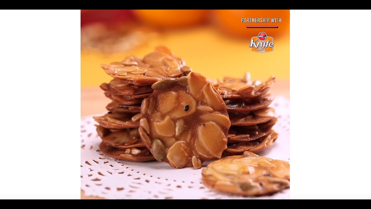 Crispy Florentine Cookies - YouTube