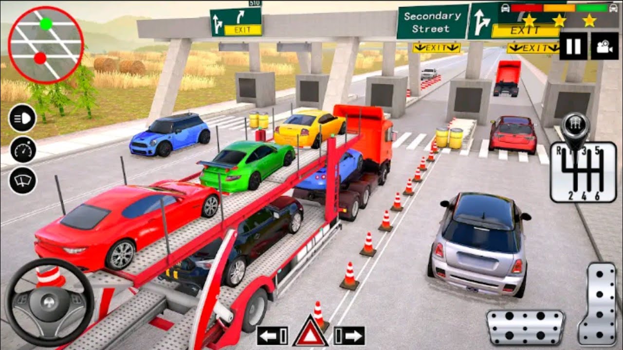 Crazy Car Transport Truck Game||Truck Driver Simulator game video ...
