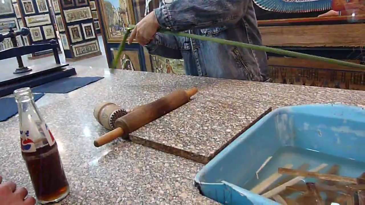 How To Make Papyrus Paper - YouTube