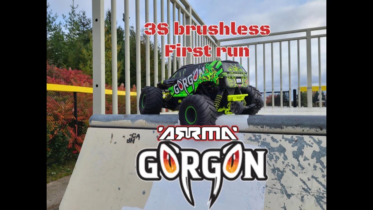 Arrma Gorgon 3s brushless first run - YouTube