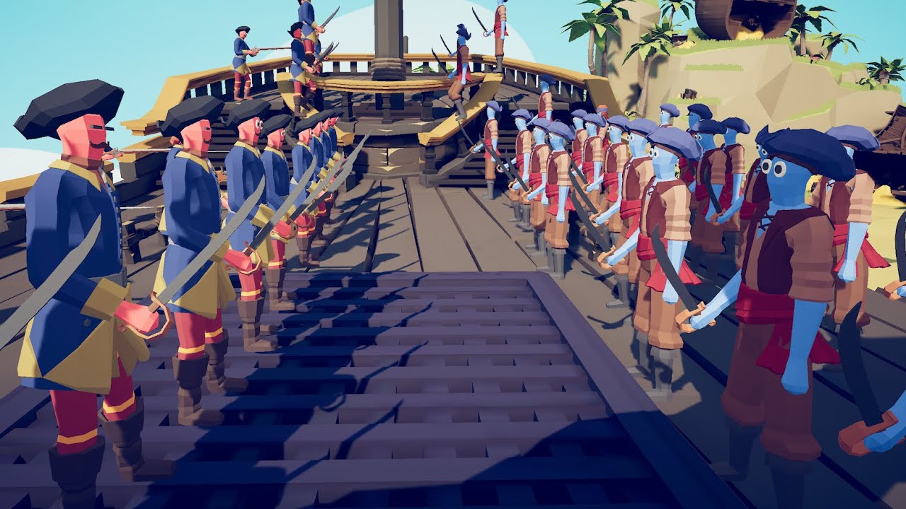 Epic Pirate Battle - Totally Accurate Battle Simulator TABS - YouTube