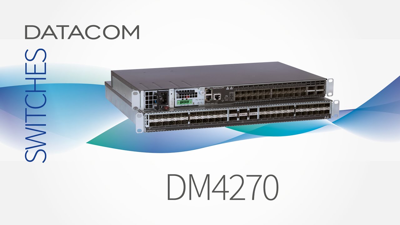 Switch Datacom com uplink 100 Giga - YouTube