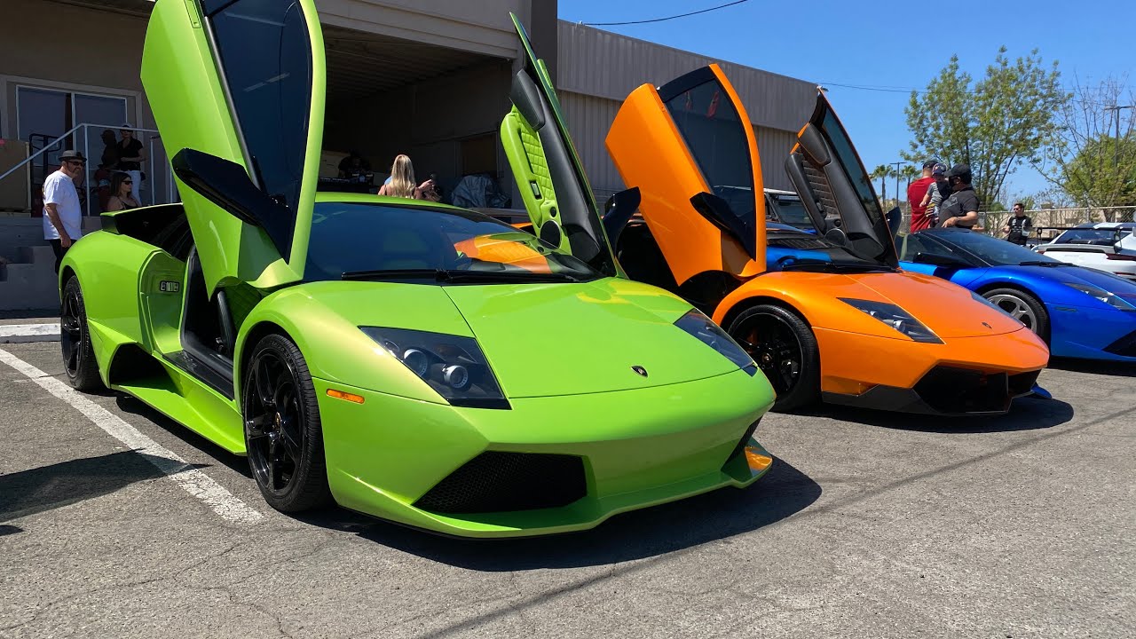 Lamborghini Car Meet + Brand New Ford GT - YouTube