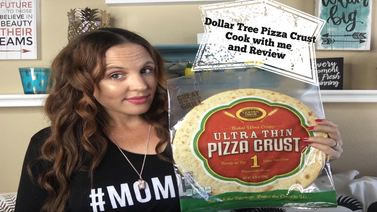 Dollar Tree Pizza crust, Cook with me and Review - YouTube