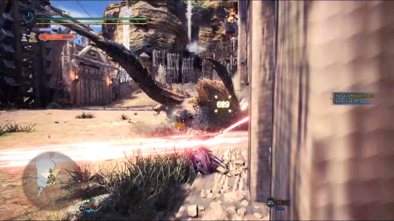 Tigrex and Nargacuga VS Long Sword - Arena Event quest # ...