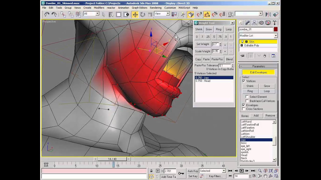 Stage 5 Skinning the head - YouTube