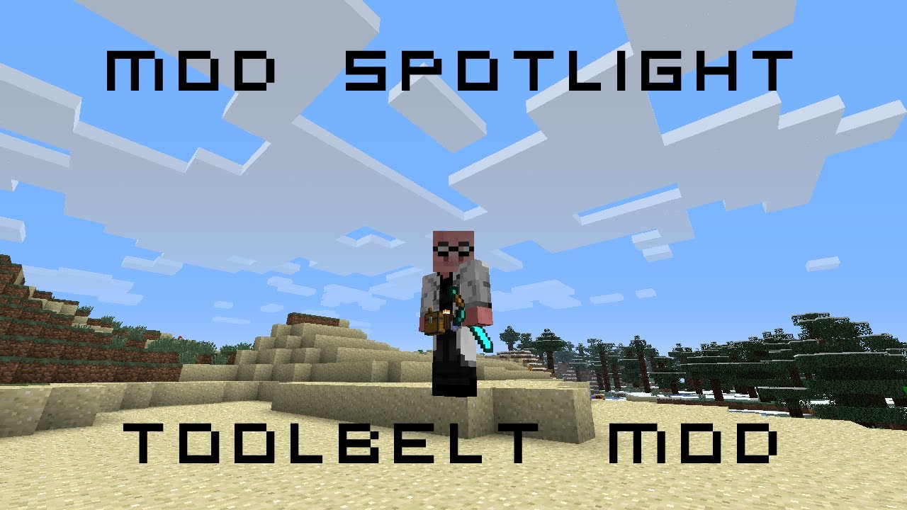 ~Minecraft | Mod Spotlight | Toolbelt Mod~ - YouTube