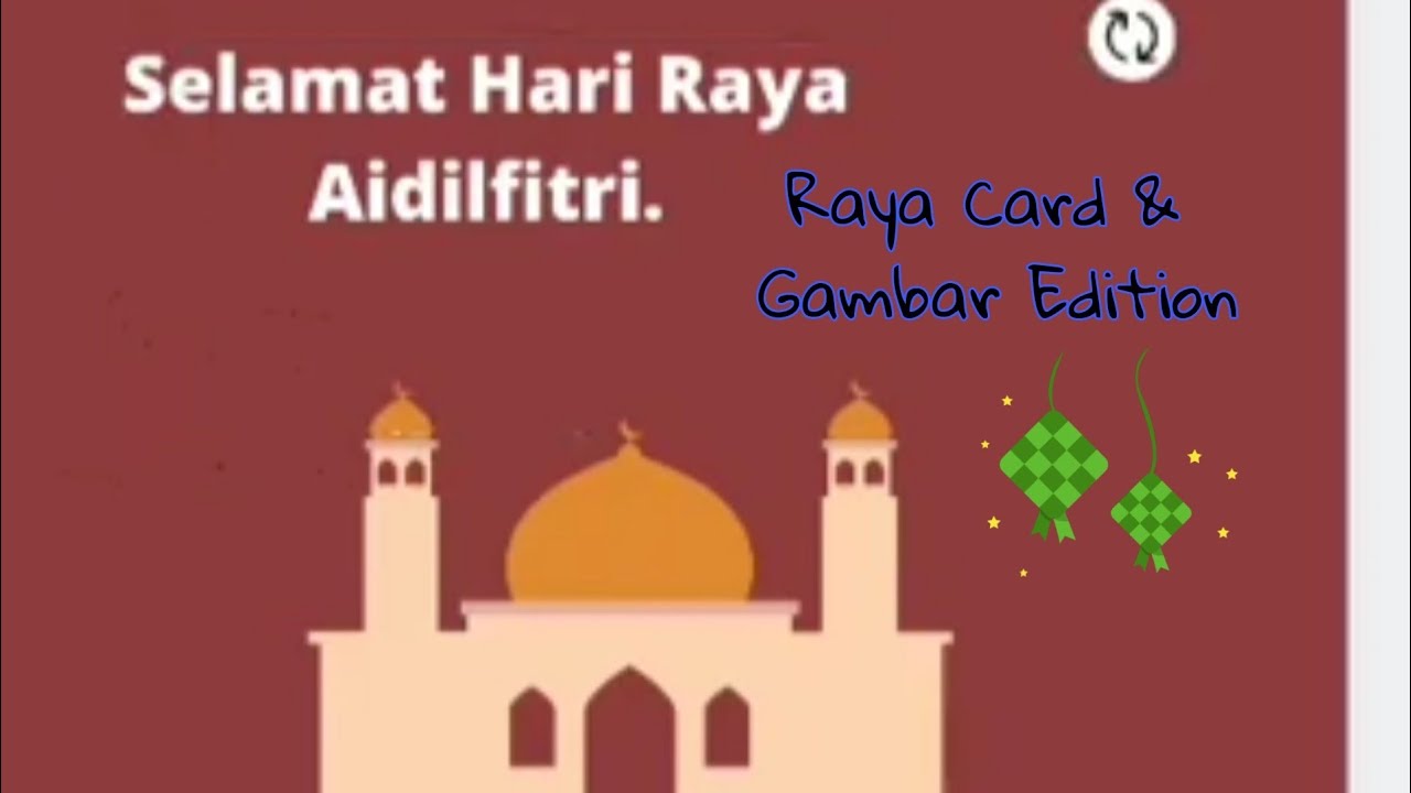 Kad Raya bergambar Edisi Canva - YouTube