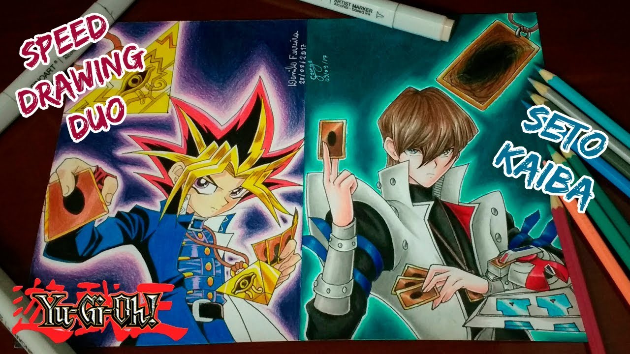 Speed Drawing - Seto Kaiba (Yu-Gi-Oh!) #Duo | Danilo Ferreira - YouTube