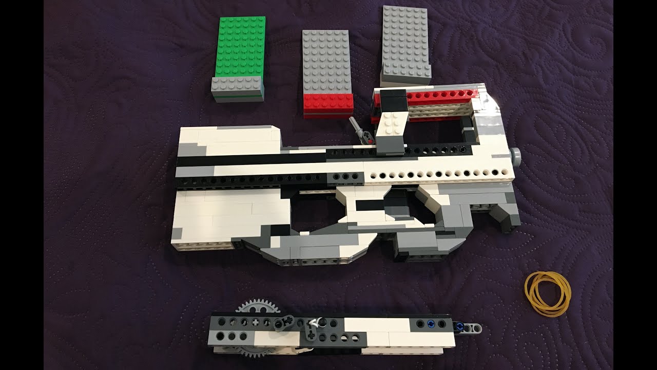 WORKING LEGO FN P90: BY THE GREEN BRICK - YouTube