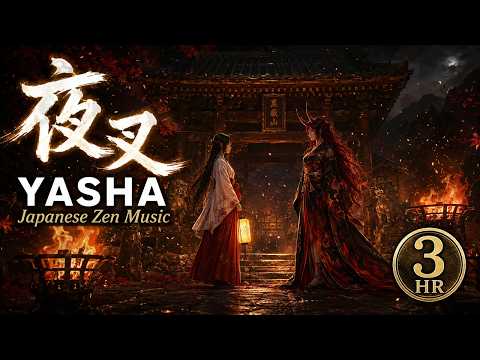 YASHA — 夜叉 | 3 Hours of Japanese Zen Music for Deep Meditation, Sleep & Stress Relief