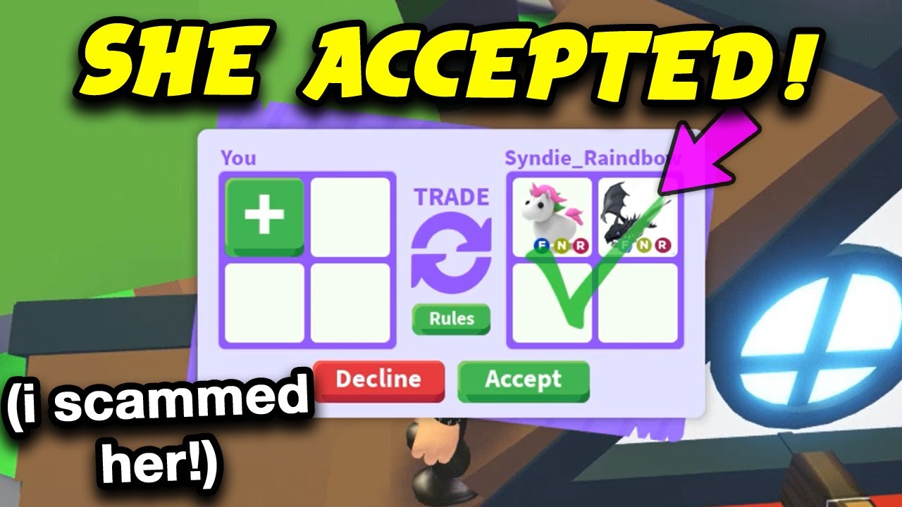 I SCAMMED her for NEON LEGENDARIES! Adopt Me Scamming (Roblox) - YouTube