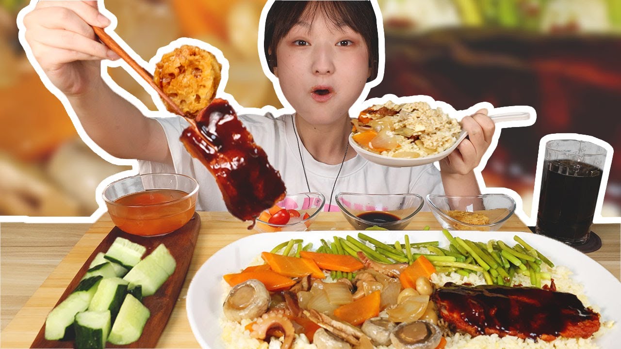 Jenny eating/Mukbang)SUB/cuttlefish head/ASMR eating sounds - YouTube