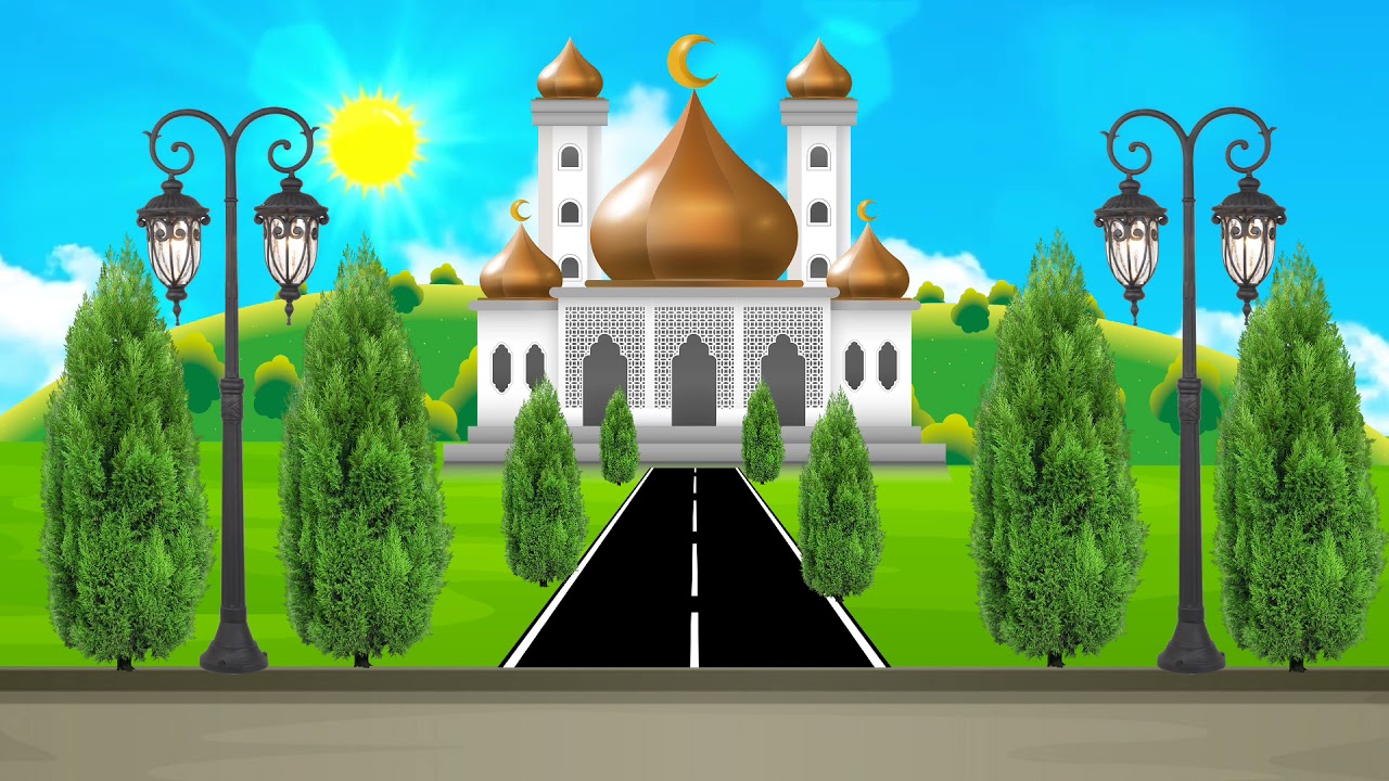 background animasi bergerak tempat ibadah umat islam | islamic ...
