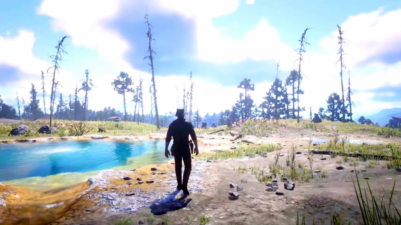 Relaxing Walk Around WAPITI indian reservation - [ Red Dead Redemption ...