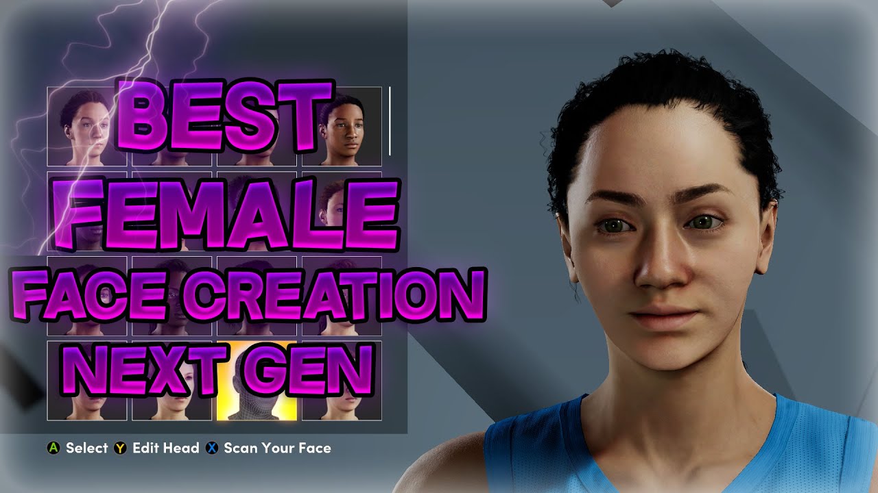 NBA 2K21 NEXT GEN BEST FEMALE FACE CREATION BEST WNBA FACE CREATION NBA ...