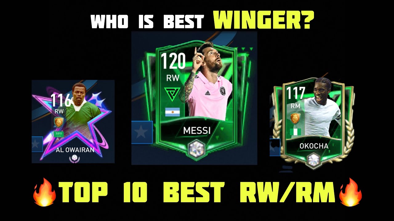 TOP 10 BEST RW/RM IN FIFA MOBILE 23!!!(After founders update) - YouTube