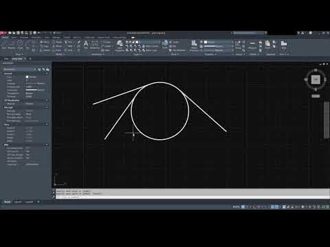AutoCAD Tangent Snap - YouTube
