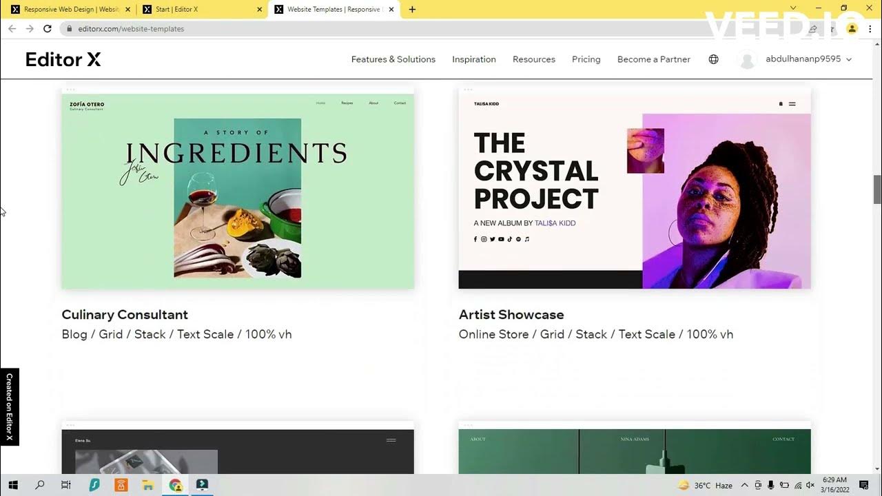 Editor X web design Editor X review Web Templates 1 - YouTube