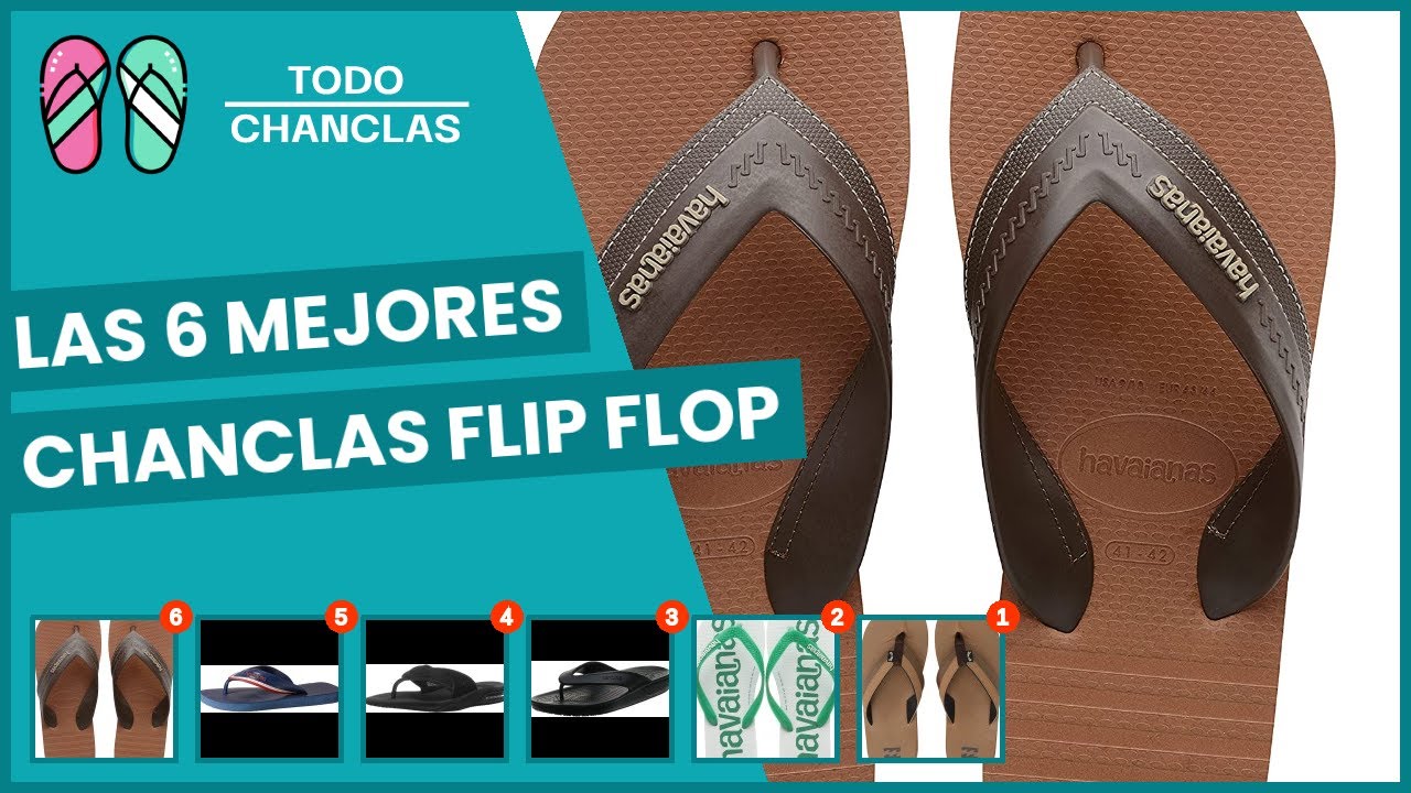 Las 6 mejores chanclas flip flop - YouTube
