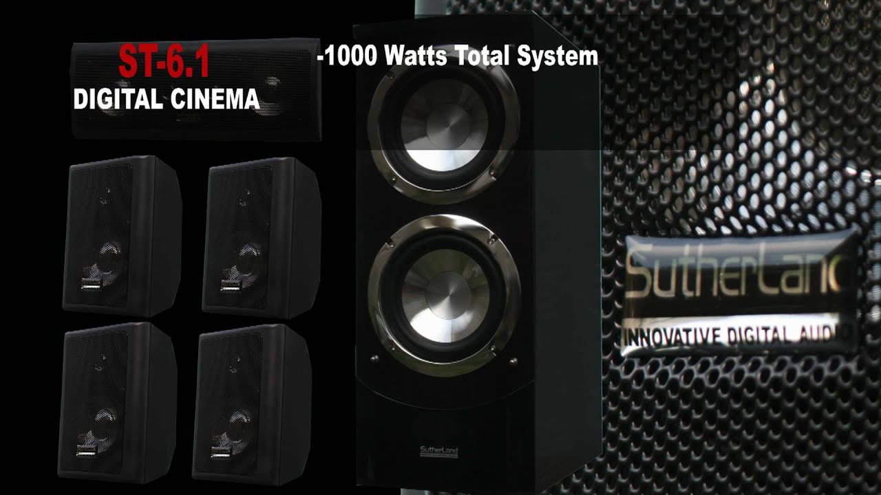 Sutherland Technology ST 6 1 Home Theater System Digital Cinema - YouTube