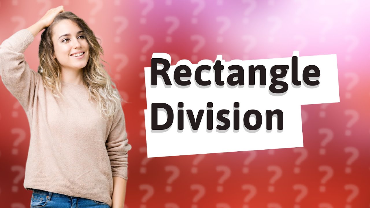 Can you divide a rectangle into 4 equal parts? - YouTube