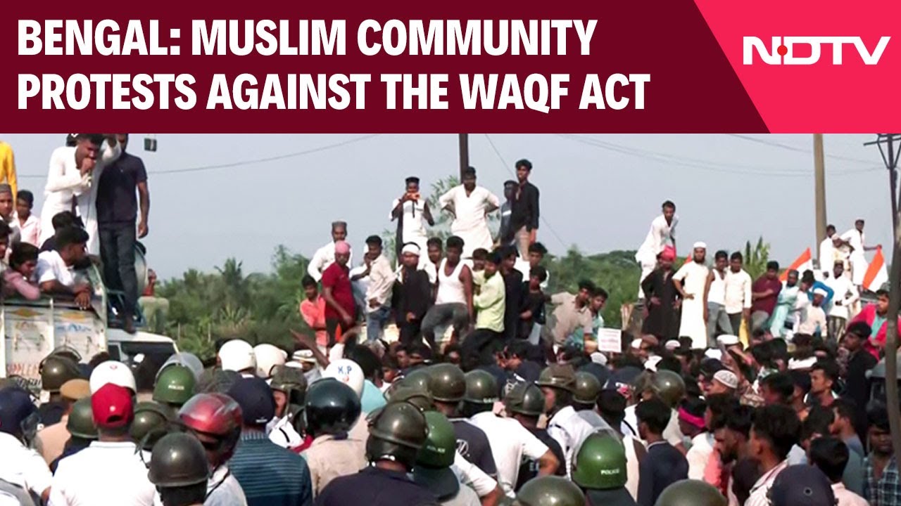 West Bengal News Today | Muslim Community Protests Against Waqf ...