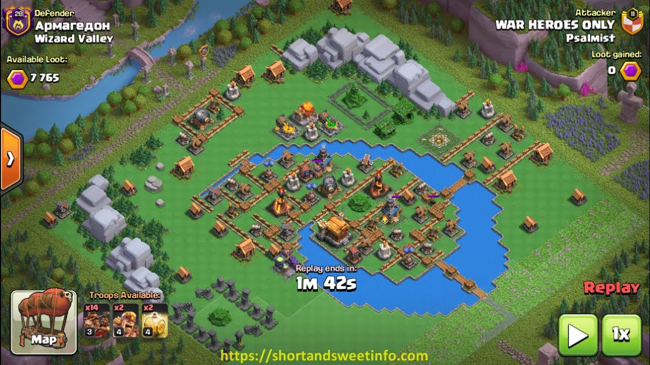 Wizard Valley Level 4 in 2 attacks (layout 5) - YouTube