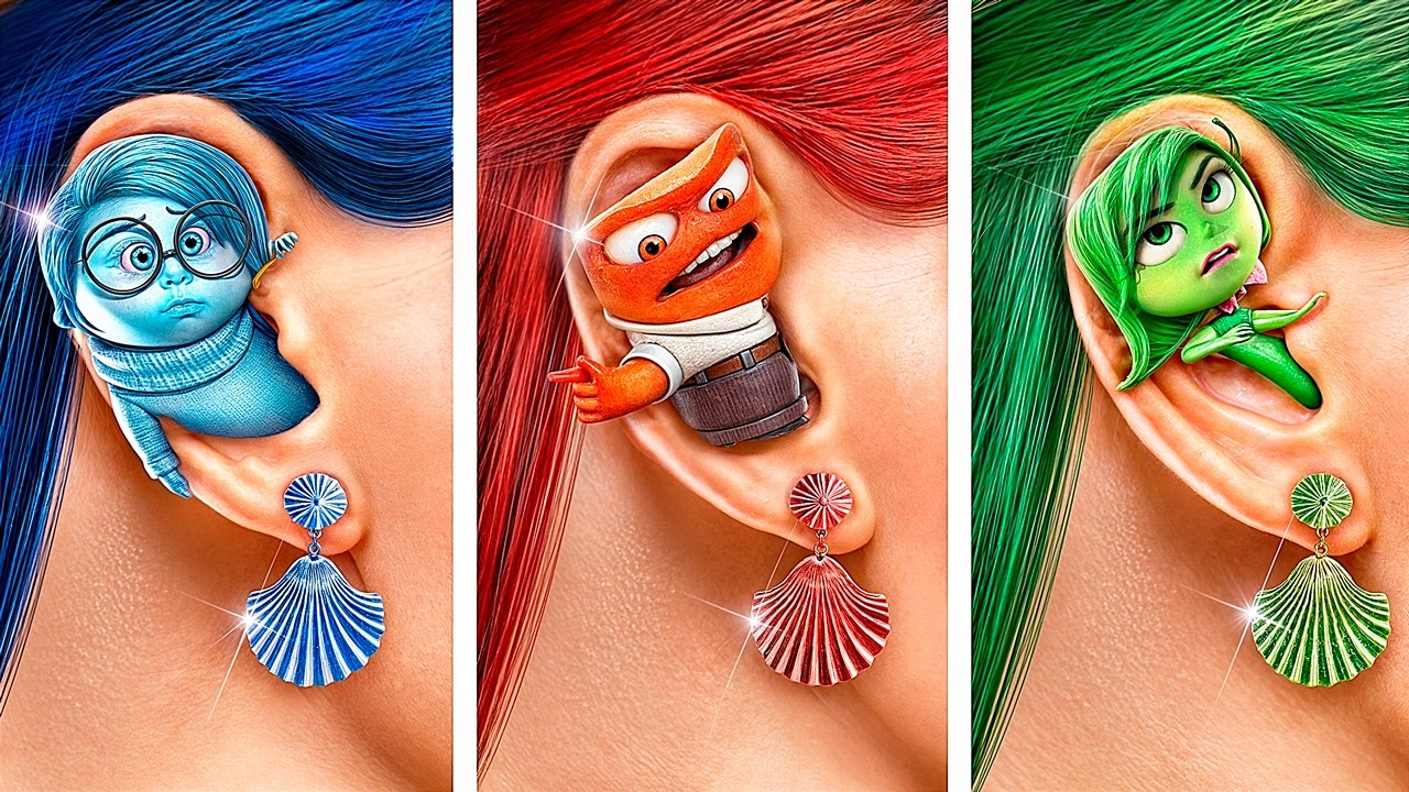 INSIDE OUT! I Was Adopted by Joy, Anger, Fear and Disgust! GOOD vs BAD ...