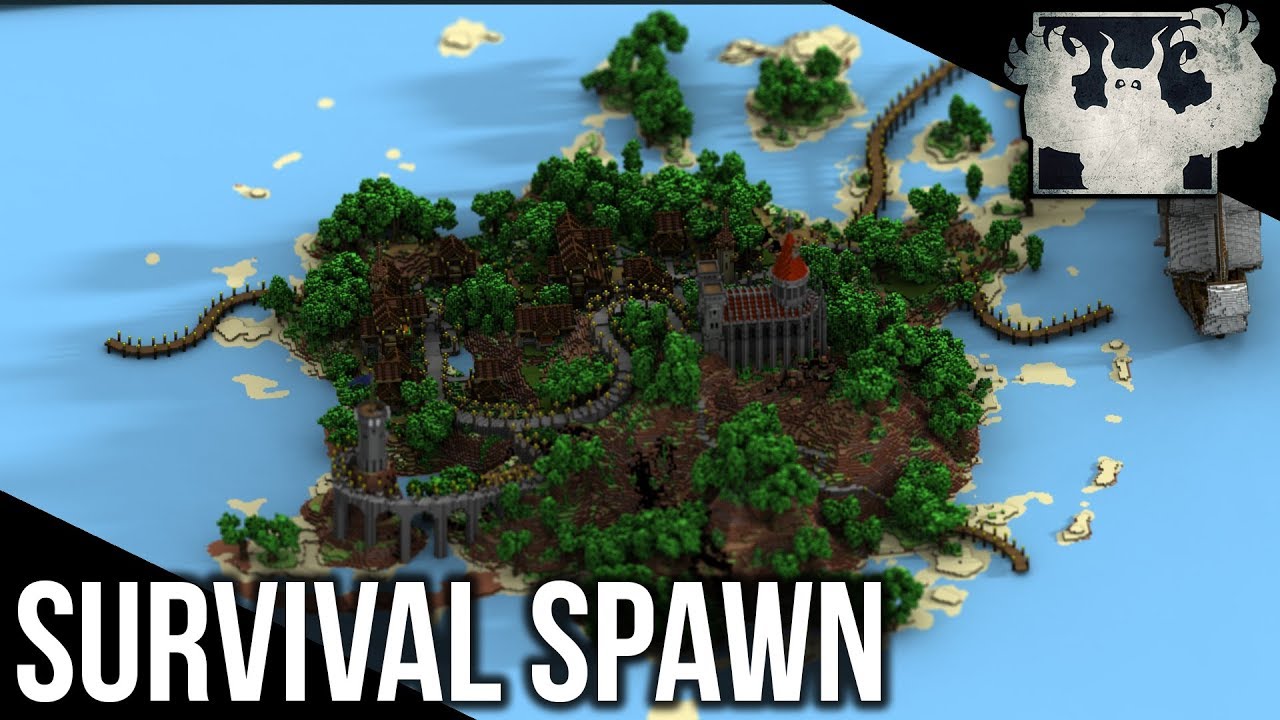 Minecraft Survival Spawn Lobby | Mittelalterlich - YouTube