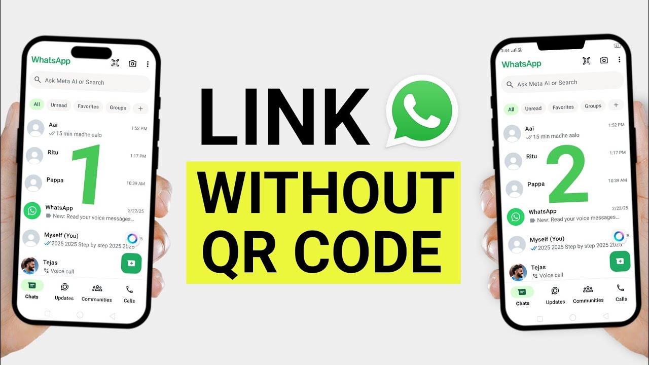how-to-link-whatsapp-on-two-phones-without-qr-code-youtube
